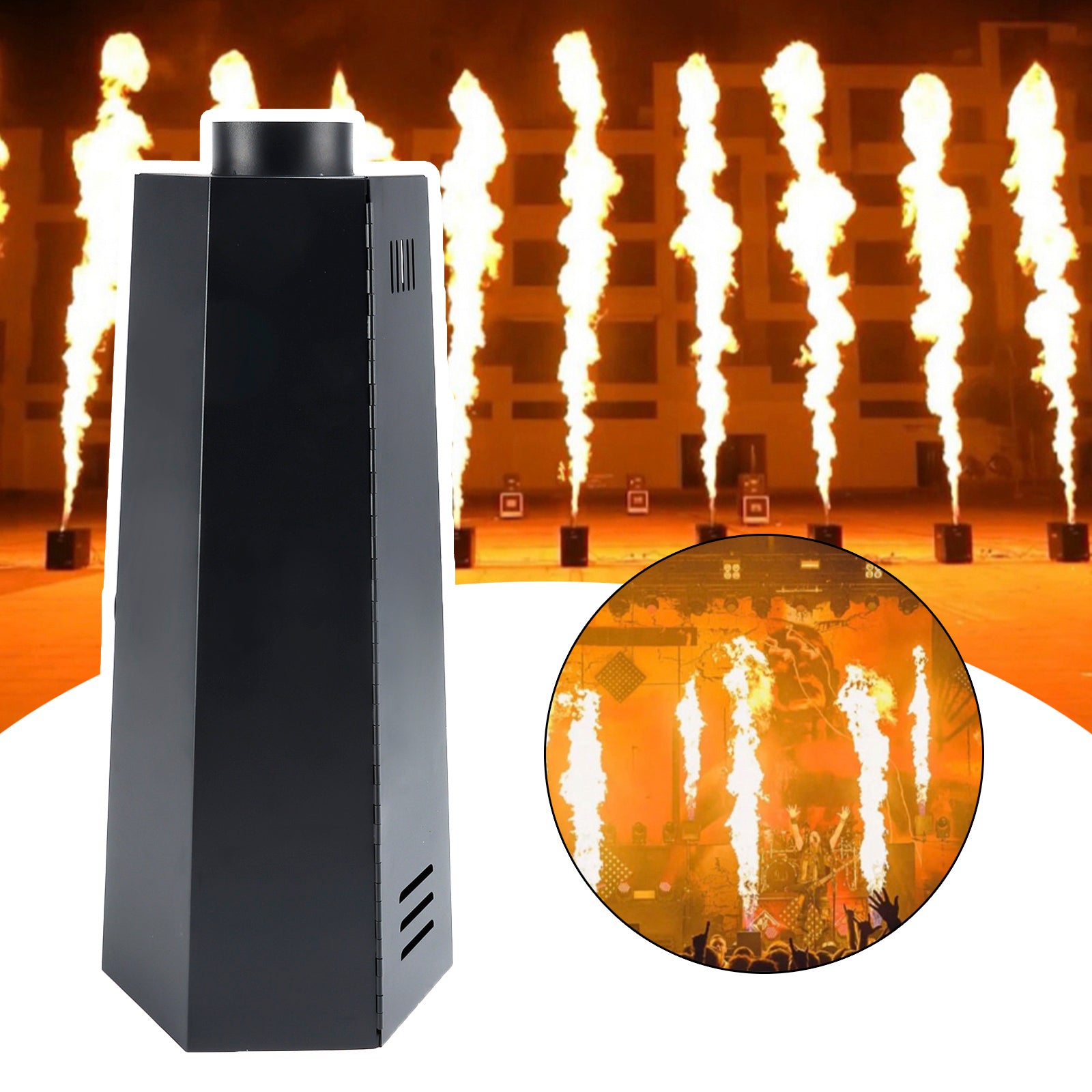 200W Flame Spraying Projector DMX DJ Stage Fire Effect Aerosol Flame M ...