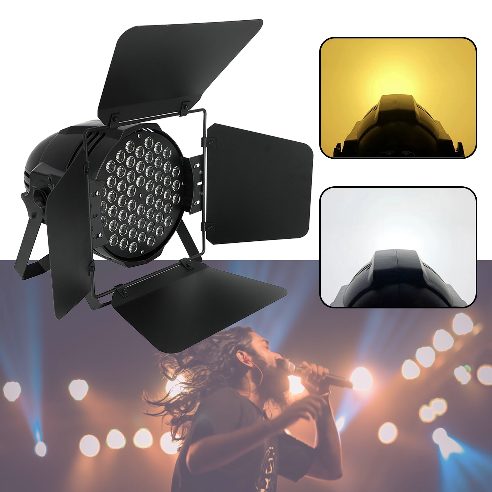 54 LED Par Stage Light – RGBW DMX Uplighting Spotlight for DJ Disco Pa ...